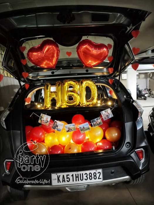 Creative Car Boot Decorations in noida for Birthday, Anniversary, and ...