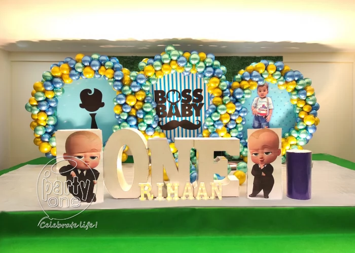 Clebrate Birthday with Baby Boss Balloon Bonanza Decor in Chennai